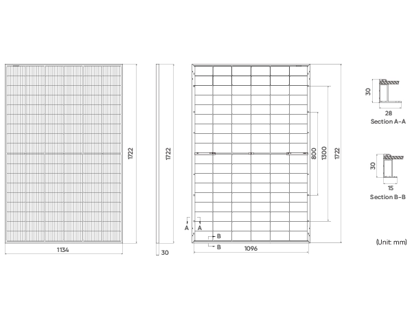 Ultra-durable 435W 440W 445W 450W 455W all black bifacial modules ...
