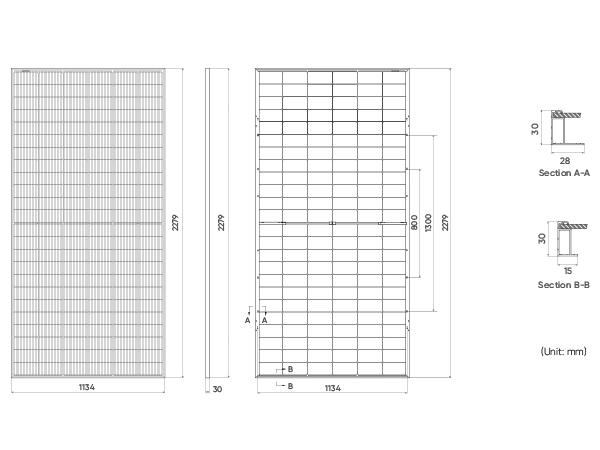 Hot Selling N-Type 575 W 580W 585W 590W 595W Monocrystaline Bifacial ...